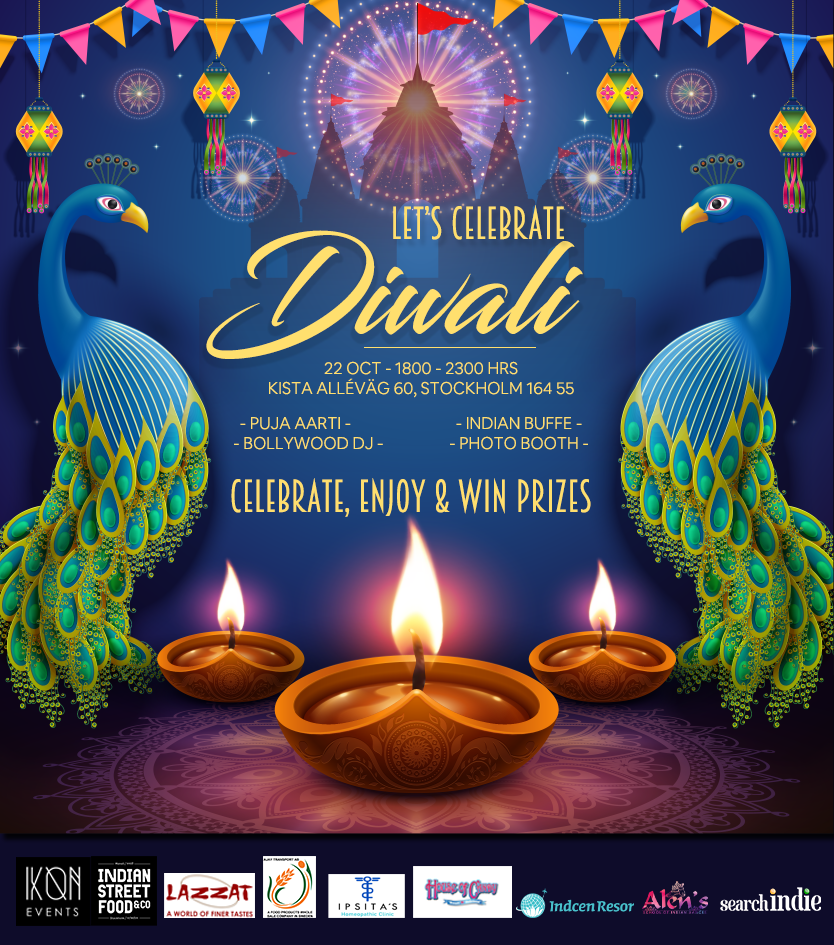 Diwali Stockholm 2022 Kista Alléväg 60 Stockholm - Ticketly